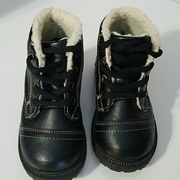 Shocked | Shoes | Shocked Black Leather Boots For Kids | Poshmark